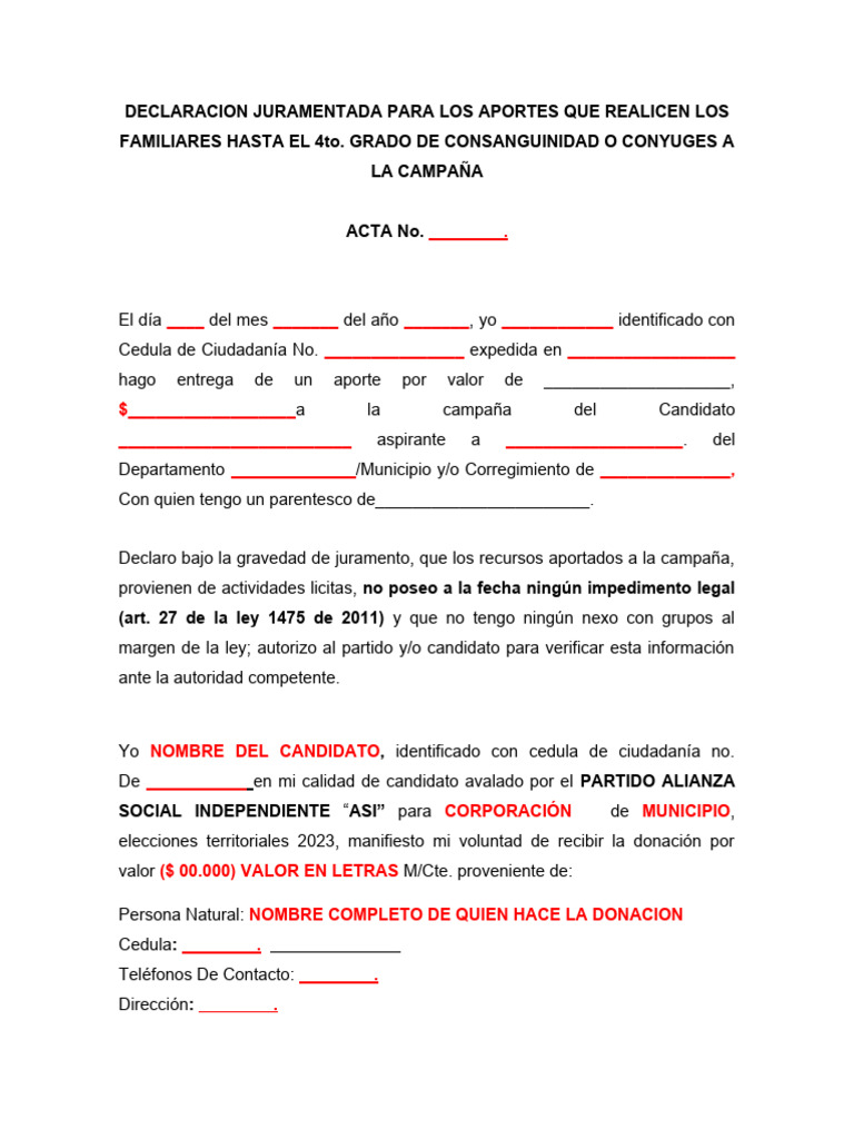 Introducir 30 Imagen Modelo De Acta De Donacion De Materialescarta De Entrega