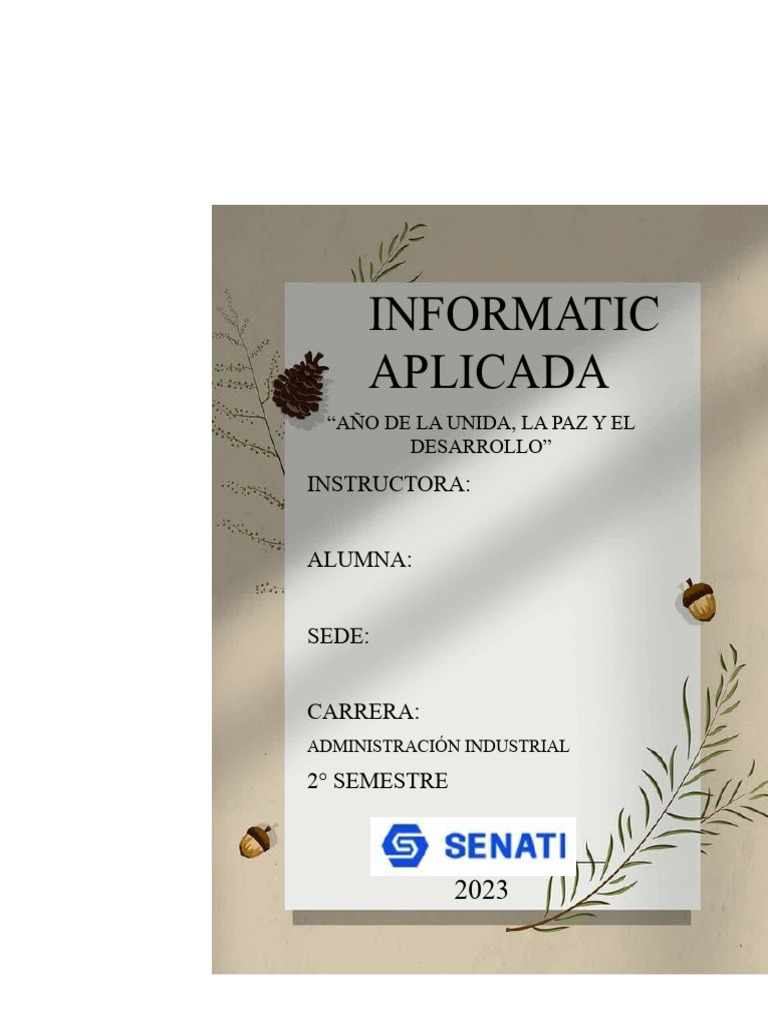 Informatica Aplicada (Nccu-246) - Trabajo Final Tipo 2 | PDF | Microsoft Excel | Informática