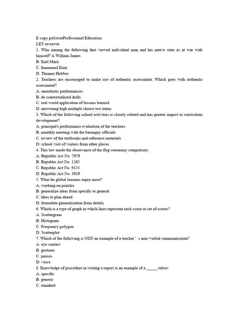 PROFED | PDF | Learning | Teachers