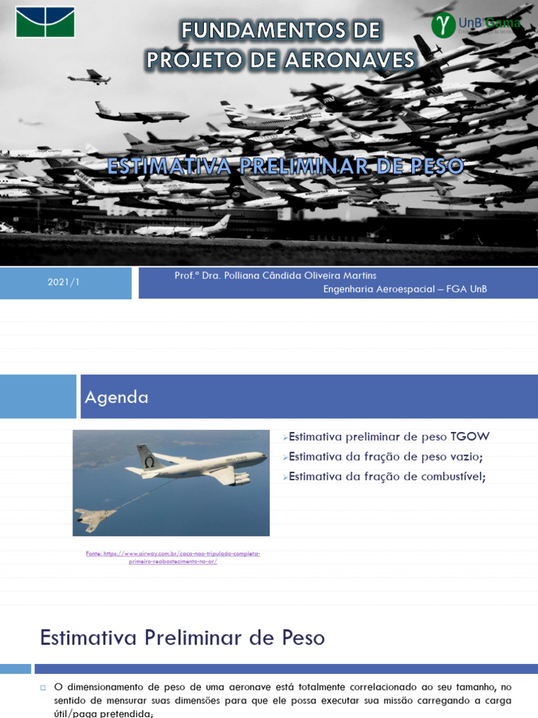 Dimensionamento Preliminar w0 | PDF | Voo | Aeronave