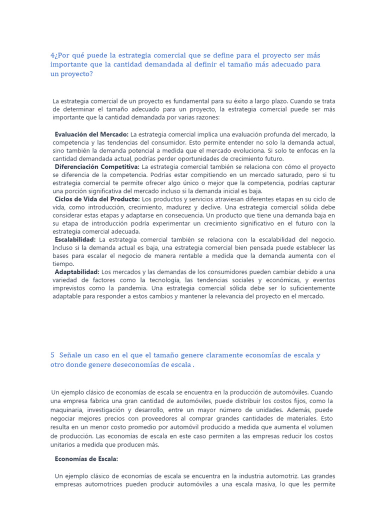CAP. 8 Preg 4-5-6 | PDF | Mercado (economía) | Economías de escala