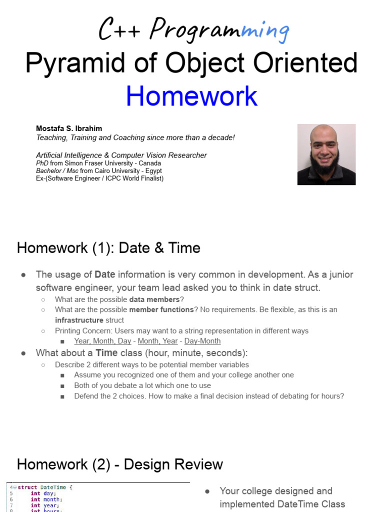 03 Pyramid of Object Oriented Homework | PDF | Ios | Application Software
