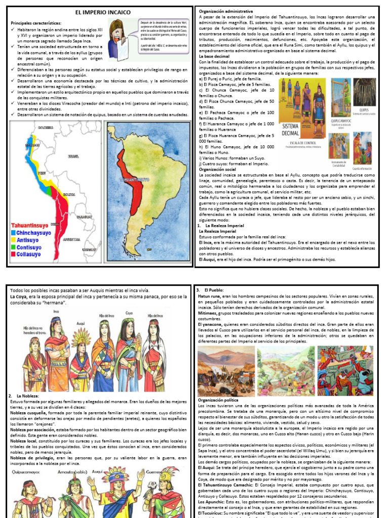 El Imperio de Los Incas | PDF | Imperio Inca | Perú