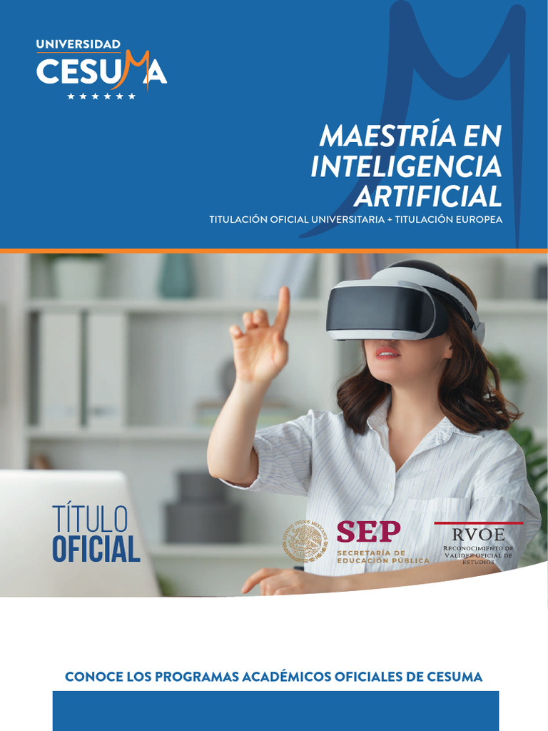 Maestría Oficial en Inteligencia Artificial | PDF | Inteligencia artificial | Inteligencia (IA ...