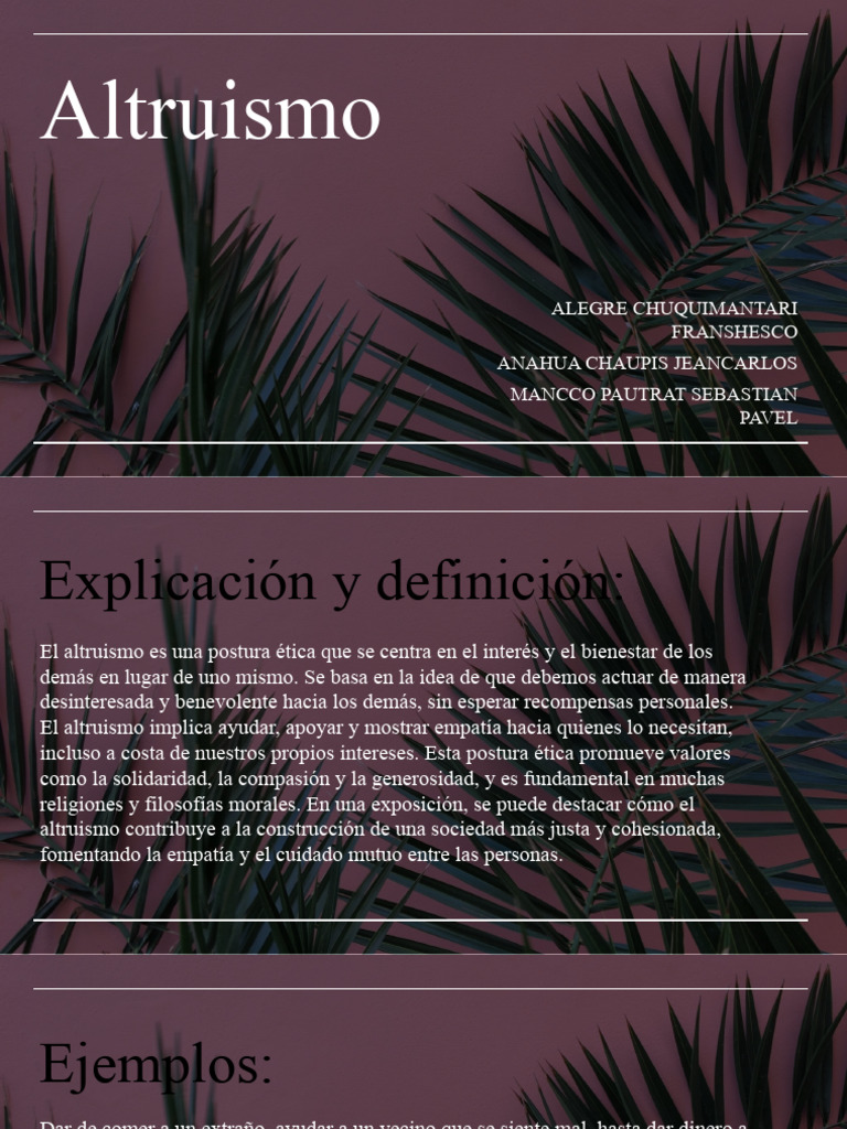 Altruismo | PDF | Compasión | Altruismo