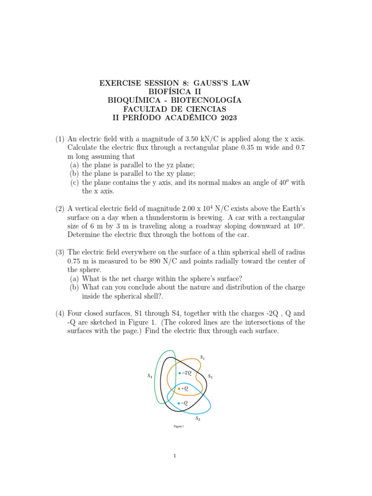 Exercise Session 8 Gauss-Law | PDF | Sphere | Electromagnetism Exercise Session 8 Gauss-Law | PDF | Sphere | Electromagnetism