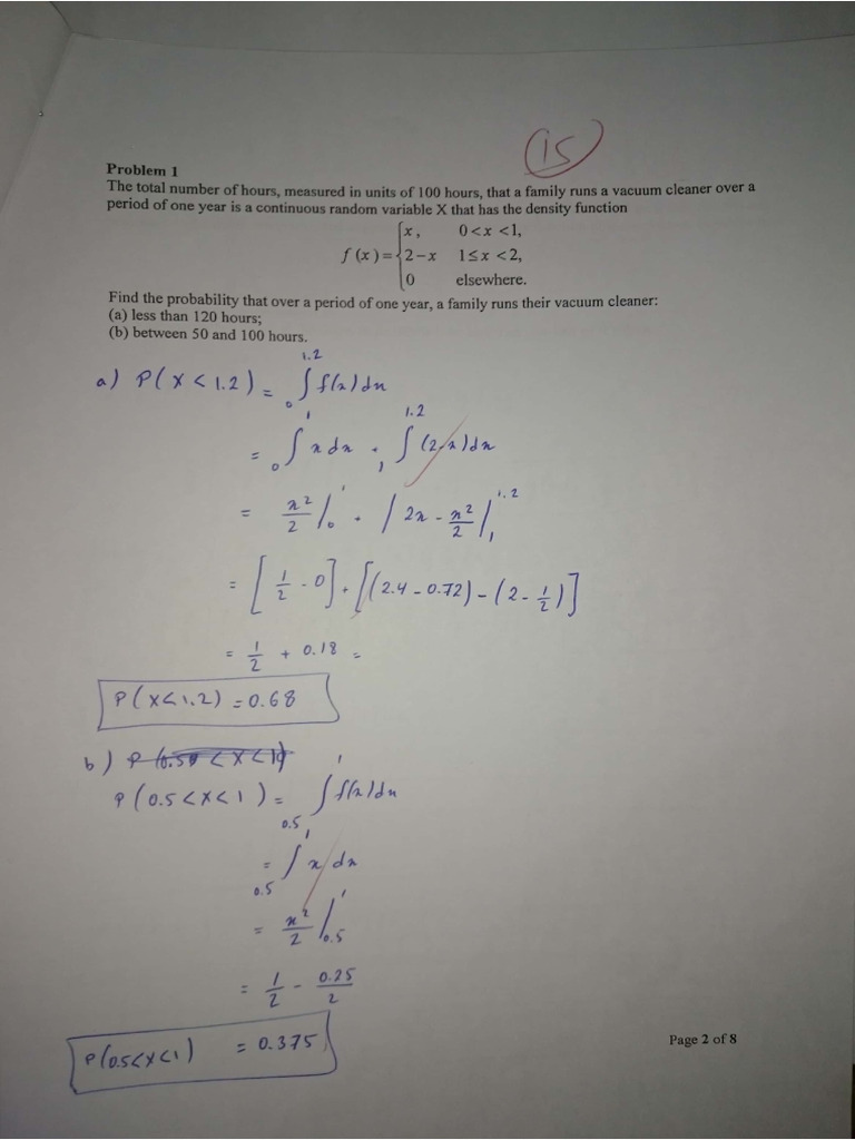 Probability Exam 2 | PDF