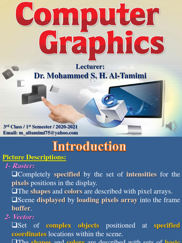 CG Lecture3 V | PDF | Pixel | Computer Graphics