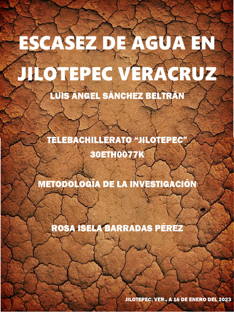 Proyecto Método._luis Sánchez | PDF | Agua | Escasez de agua