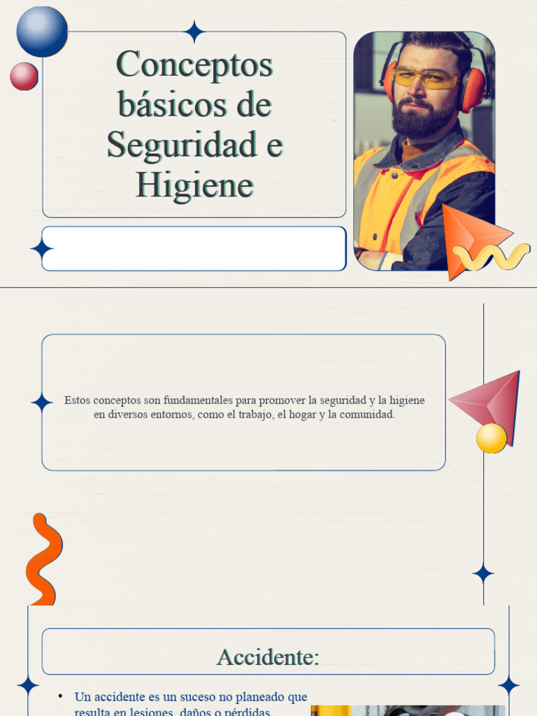 Tema 1.-Conceptos de Seguridad e Higiene PDF | PDF | Higiene | Riesgo