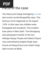 Ranga-Billa Case Study | PDF | Murder | Crime & Violence