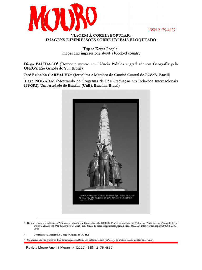 Viagem A Coreia Popular | PDF | Coreia do Norte | Política mundial