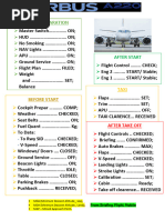Airbus A330 Checklist | PDF
