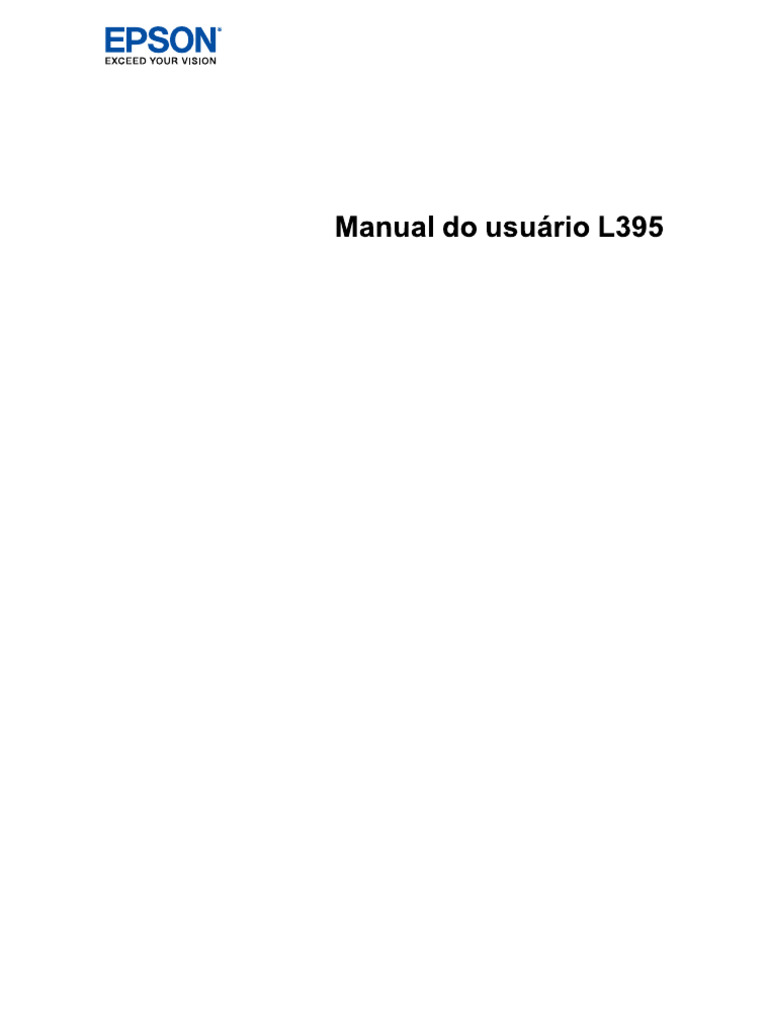 Manual Epson L395 | PDF