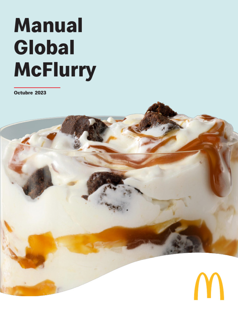 Global McFlurry Manual - DEF | PDF | Lavavajillas | Helado