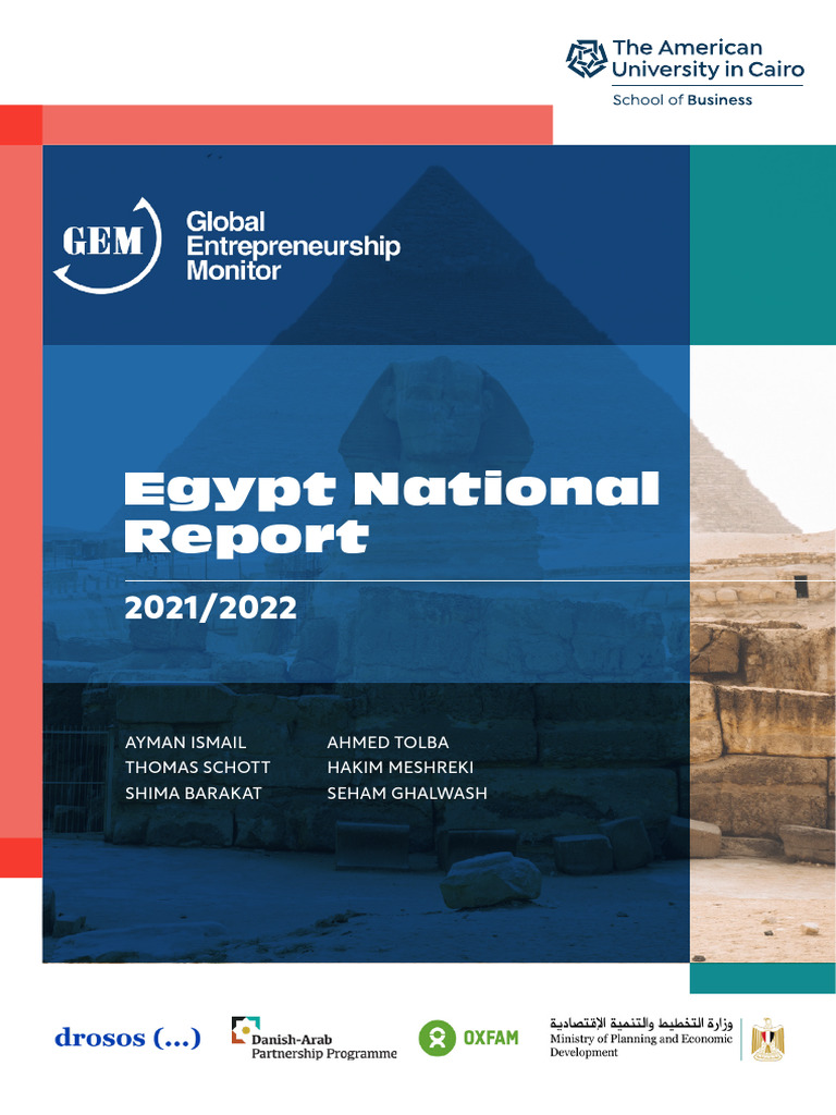 Gem Egypt 2021 22 Report 1678349282 | PDF | Entrepreneurship | Economic ...