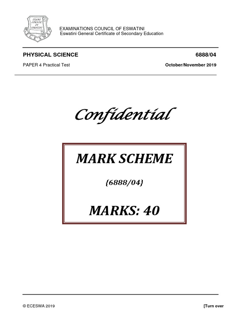 Physical Science PAPER 4 - MS | PDF | Magnet | Magnetism