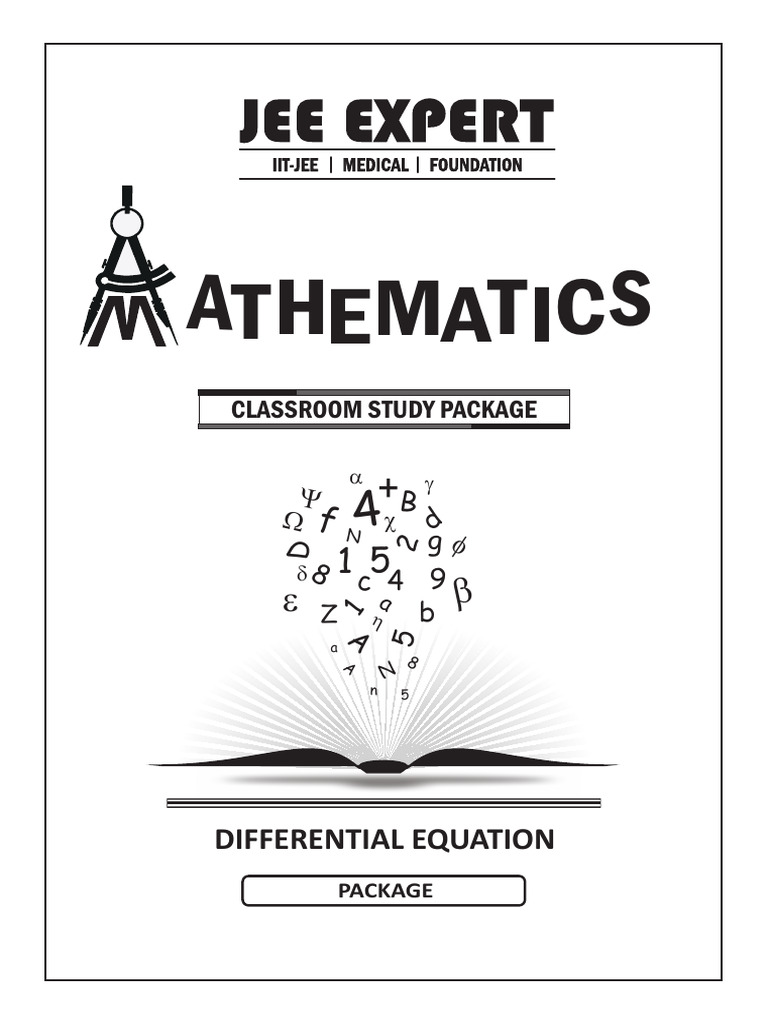 Differential Equation For IIT JEE | PDF | Equations | Differential Equations