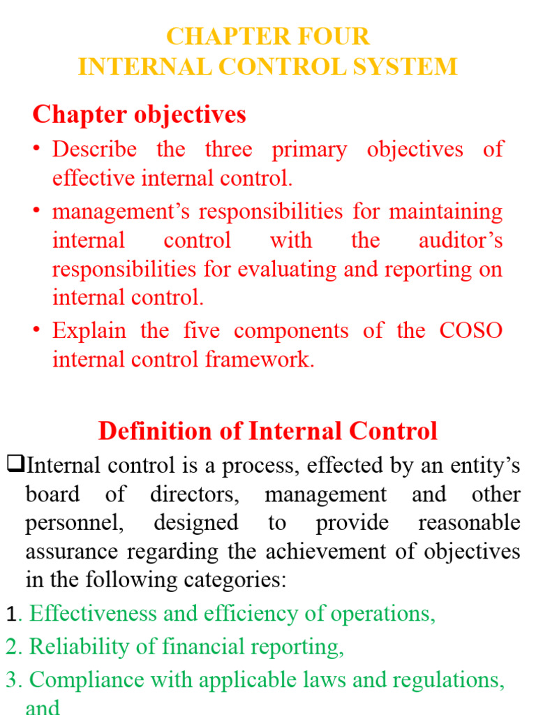 Audit Ch4 | PDF | Internal Control | Audit