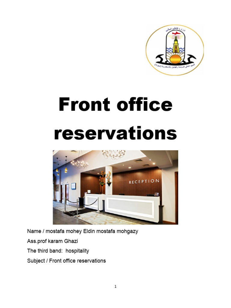 Hotel Front Office Reservations Guide | PDF | Hotel | Service Industries