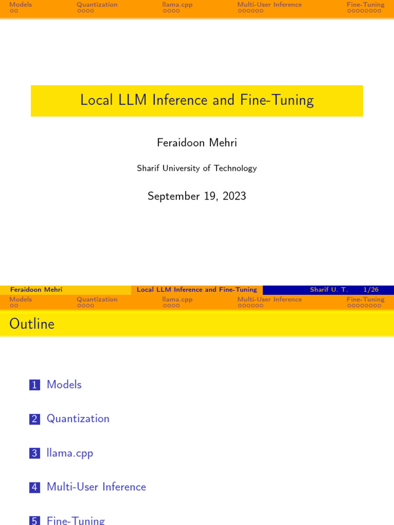 Local Llm Inference And Fine Tuning Pdf Graphics Processing Unit Computer Hardware
