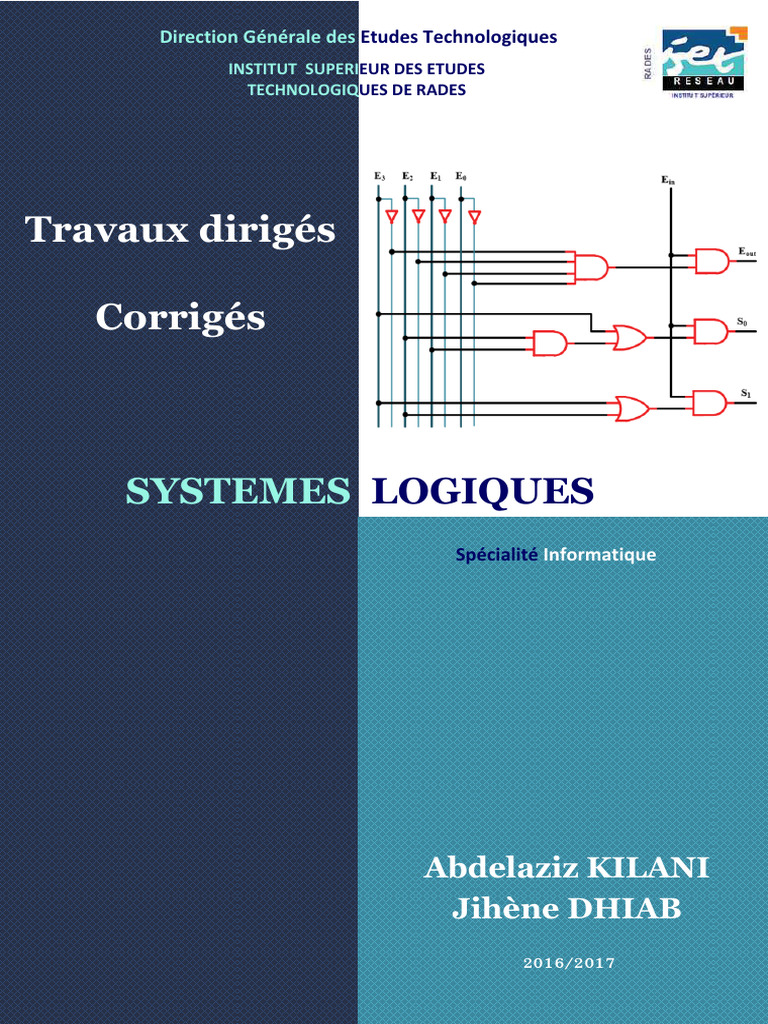 TD Systèmes Logiques Avec Correction | PDF | Méthodes et références pédagogiques