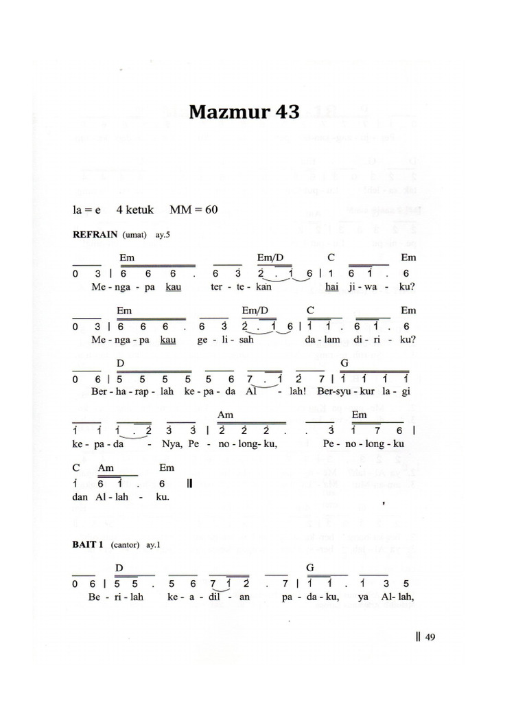 Mazmur 43 | PDF