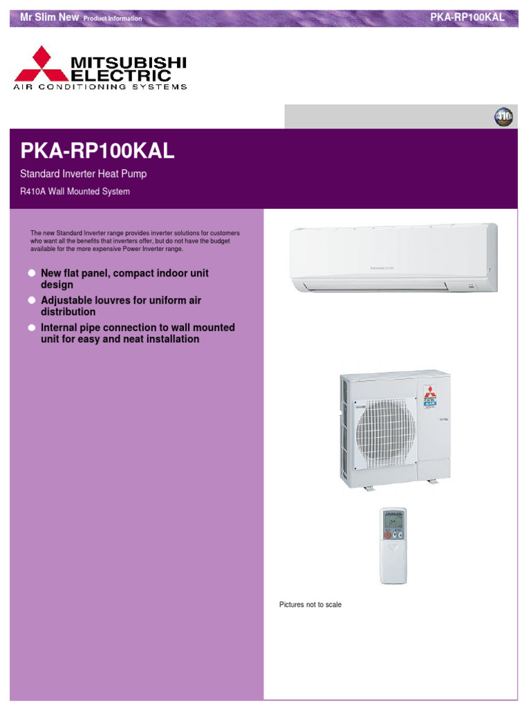 Aa Pka-Rp100kal - Puhz-P100yha | PDF | Power Inverter | Pipe (Fluid ...