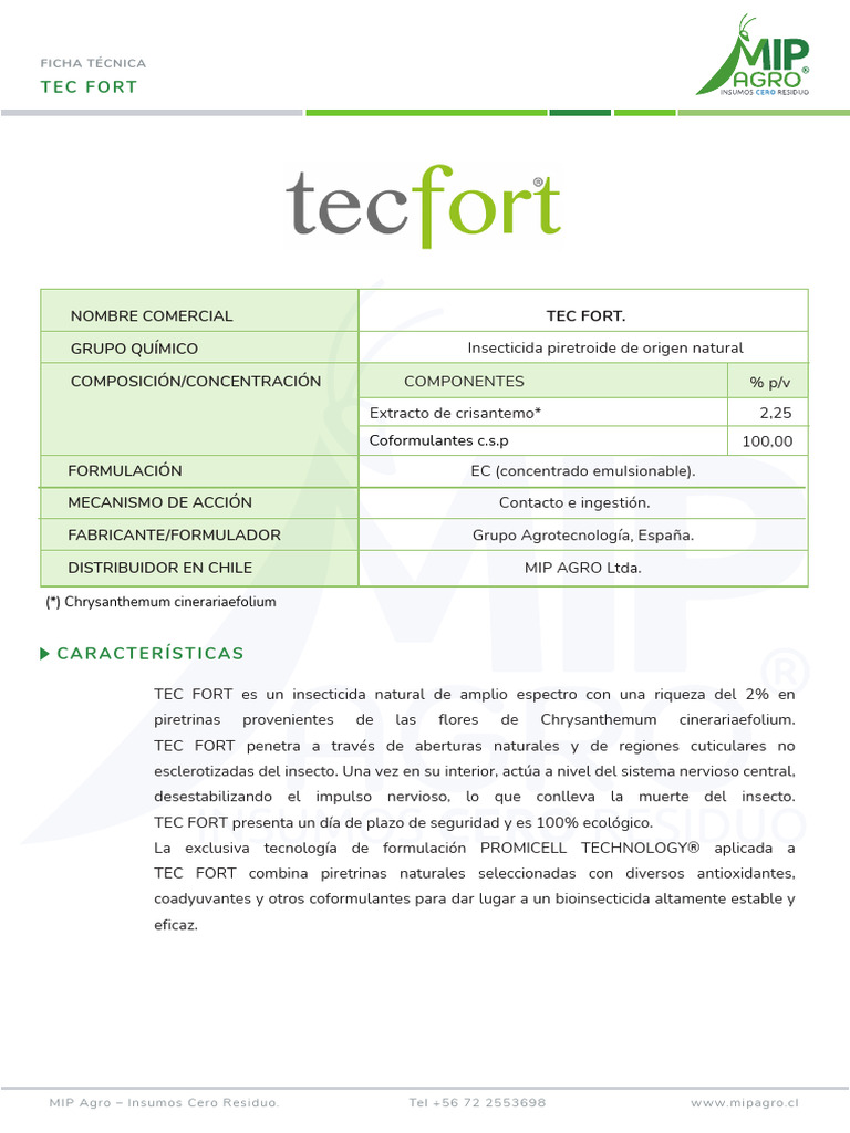 Tec Fort FT FITO | PDF