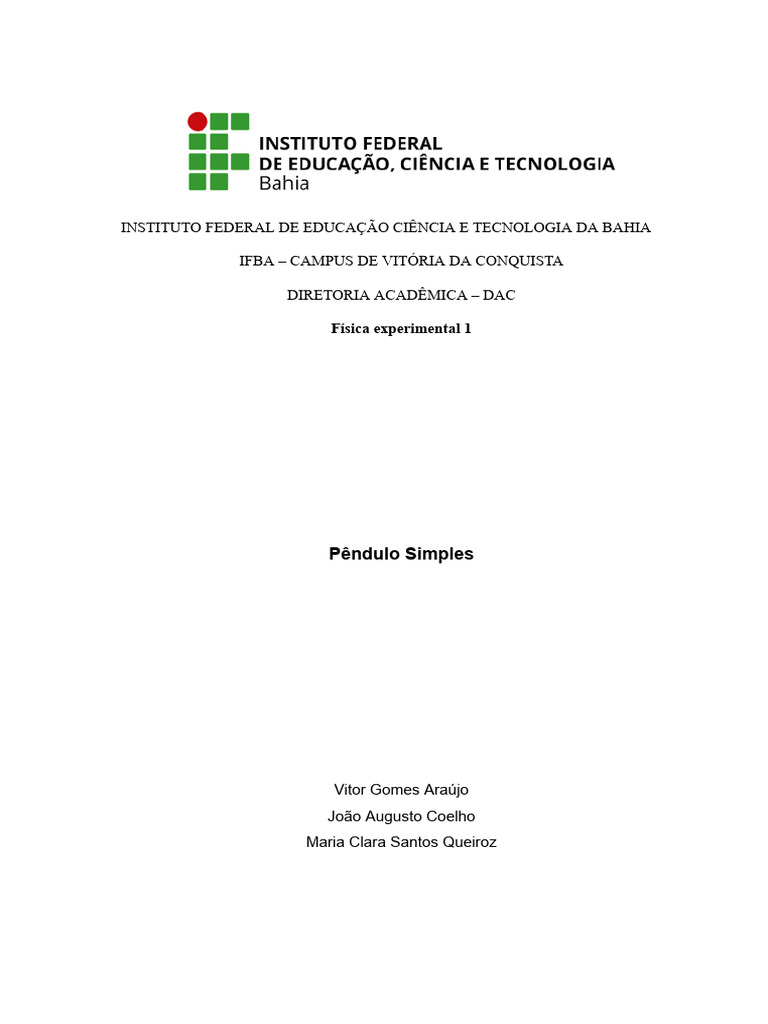 Relatório 4 - Fís - Exp.Jime | PDF | Física | Science