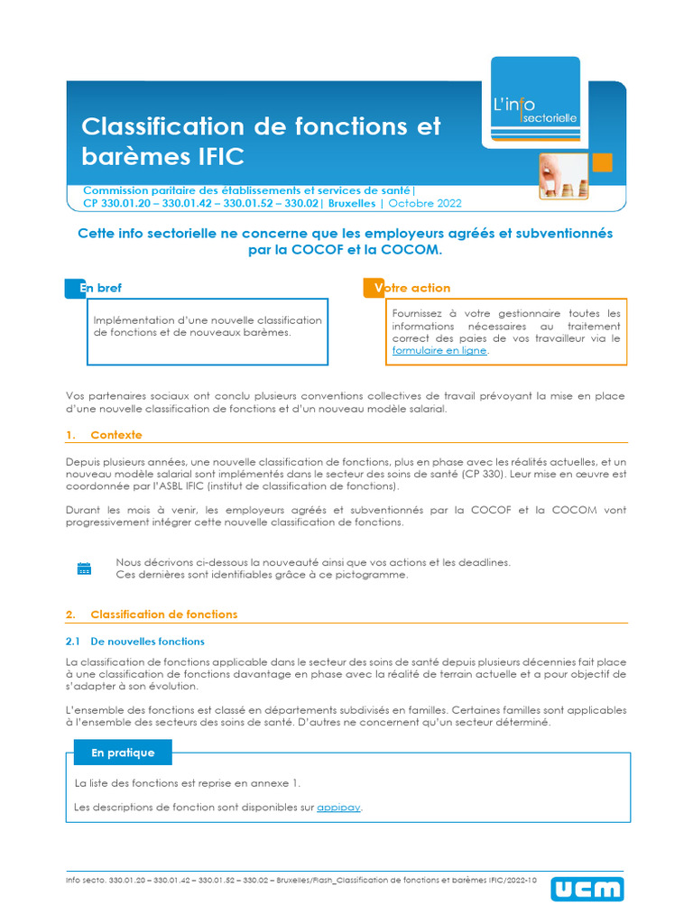 Barèmes IFIC et Classification 2024 | PDF | Salaires | Allaitement