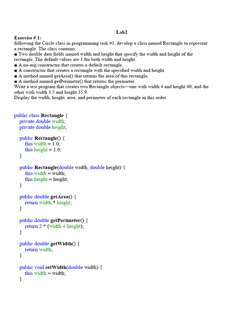 Lab2&3 Solution | Download Free PDF | Method (Computer Programming) | Length