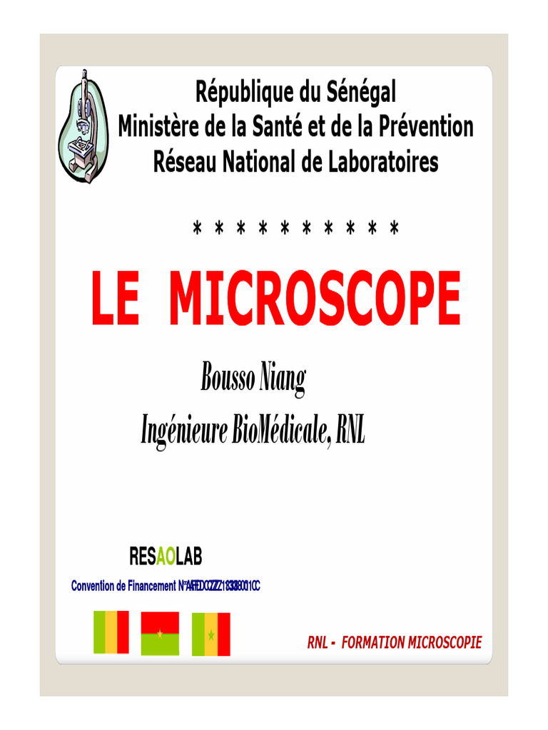 Types et fonctionnement des microscopes | PDF | Microscope électronique ...