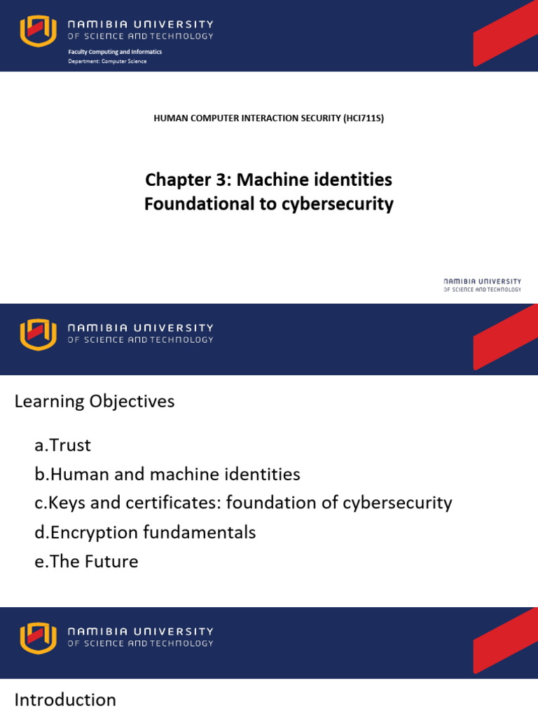 HCI711s Week 3 | PDF | Key (Cryptography) | Public Key Certificate