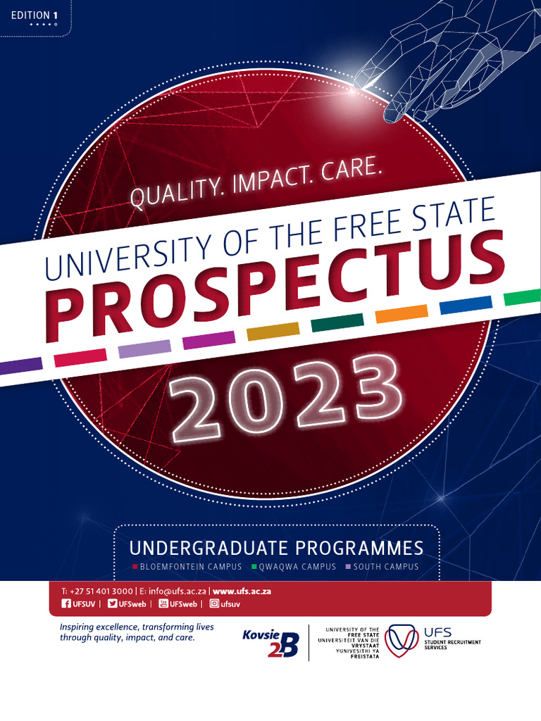 UFS Undergraduate Prospectus 2023 | PDF | University And College ...