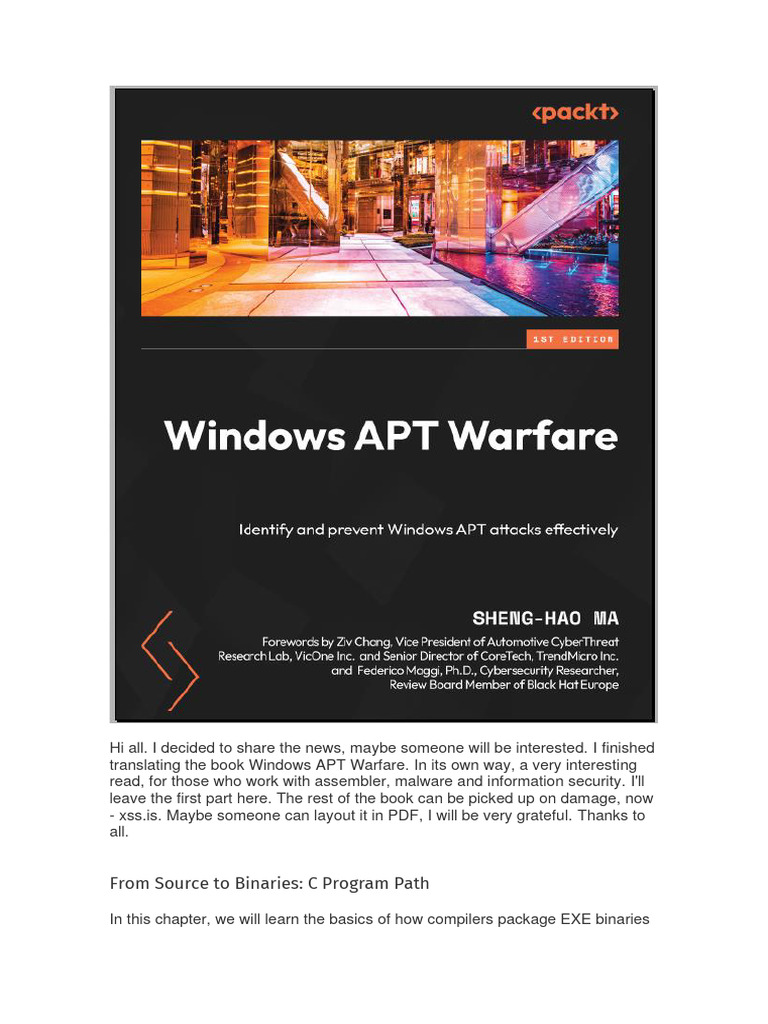 Translation Of The Book Windows Apt Warfare Sudo Null It News Pdf Computer Program 