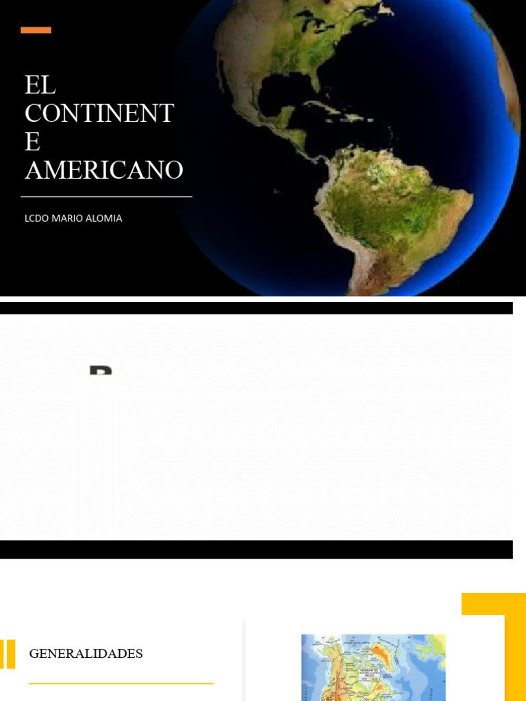 El Continente Americano | PDF | Américas | América del Norte