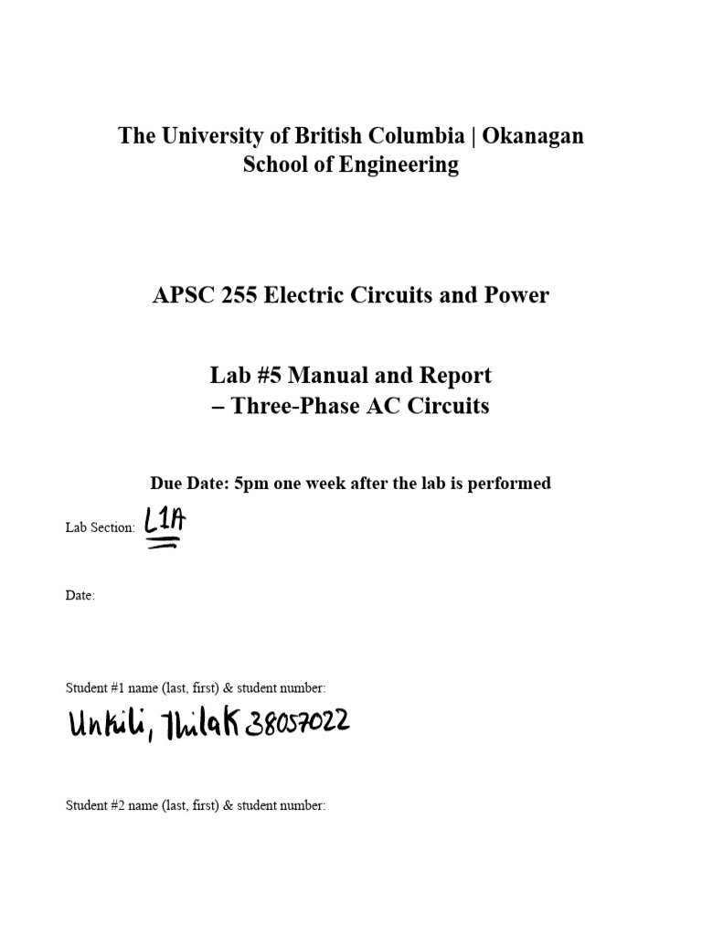 Three-Phase AC Circuits Lab Manual | PDF | Ac Power | Electric Power