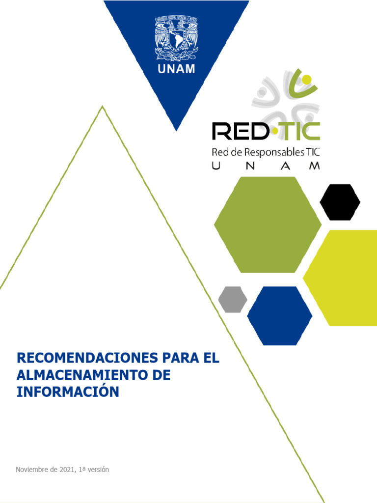 UNAM (2021) Recomendaciones para El Almacenamiento de Información | PDF | DVD | Disco compacto