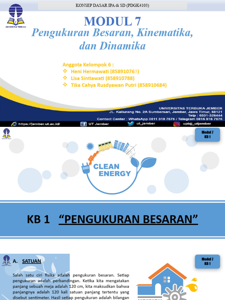 Konsep Dasar IPA (Modul 7) Kelompok 6 | PDF