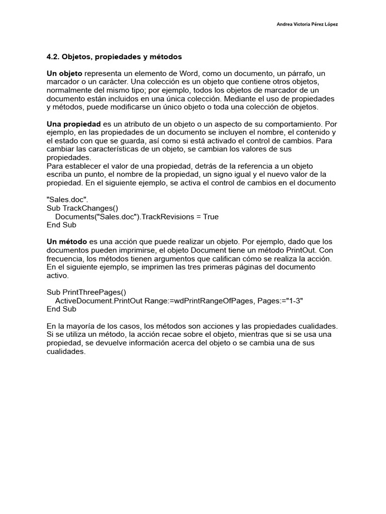 4.2. Objetos, Propiedades y Métodos | PDF | Arte | Informática