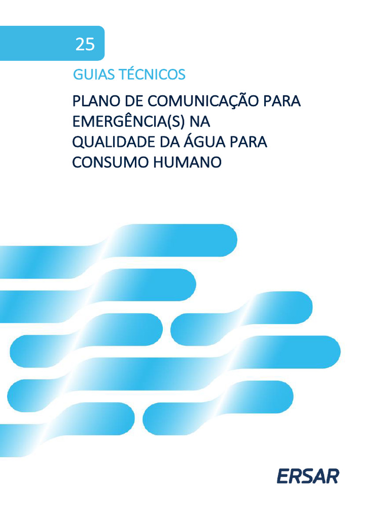 Ersar - Plano de Comunicação para Emergência(s) Na Qualidade Da Água ...