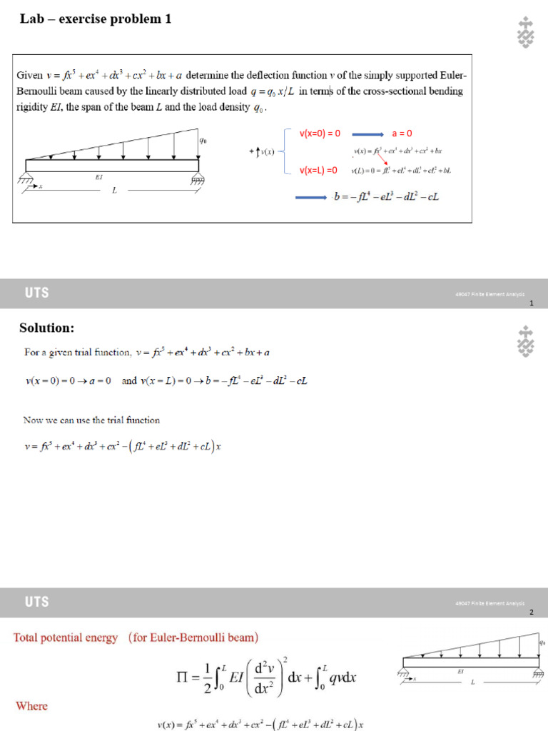 Lab-Week 2-Question and Solution | PDF | Finite Element Method | Applied Mathematics