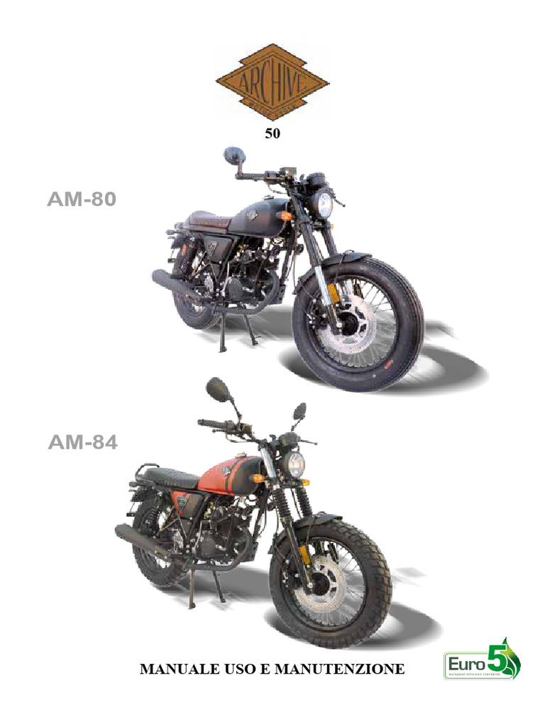 MANUALE UTILIZZATORE 50cc AM80-84 EURO5 IT | PDF