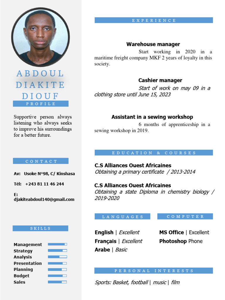 CV Template Helsinki US Letter 25 | PDF