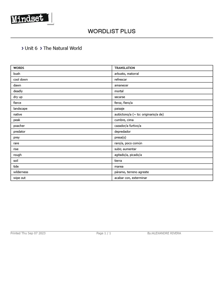 Natural World | PDF