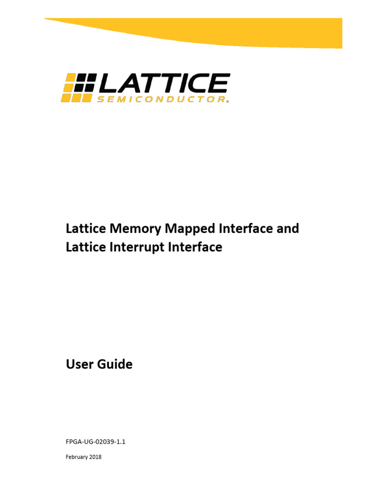 FPGA UG 02039 1 1 LMMI LINTR User Guide | Download Free PDF | Interface (Computing) | Field ...