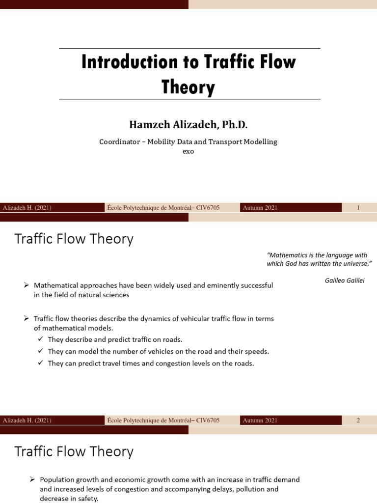 6 Introduction To Traffic Flow Theory | PDF | Traffic | Simulation