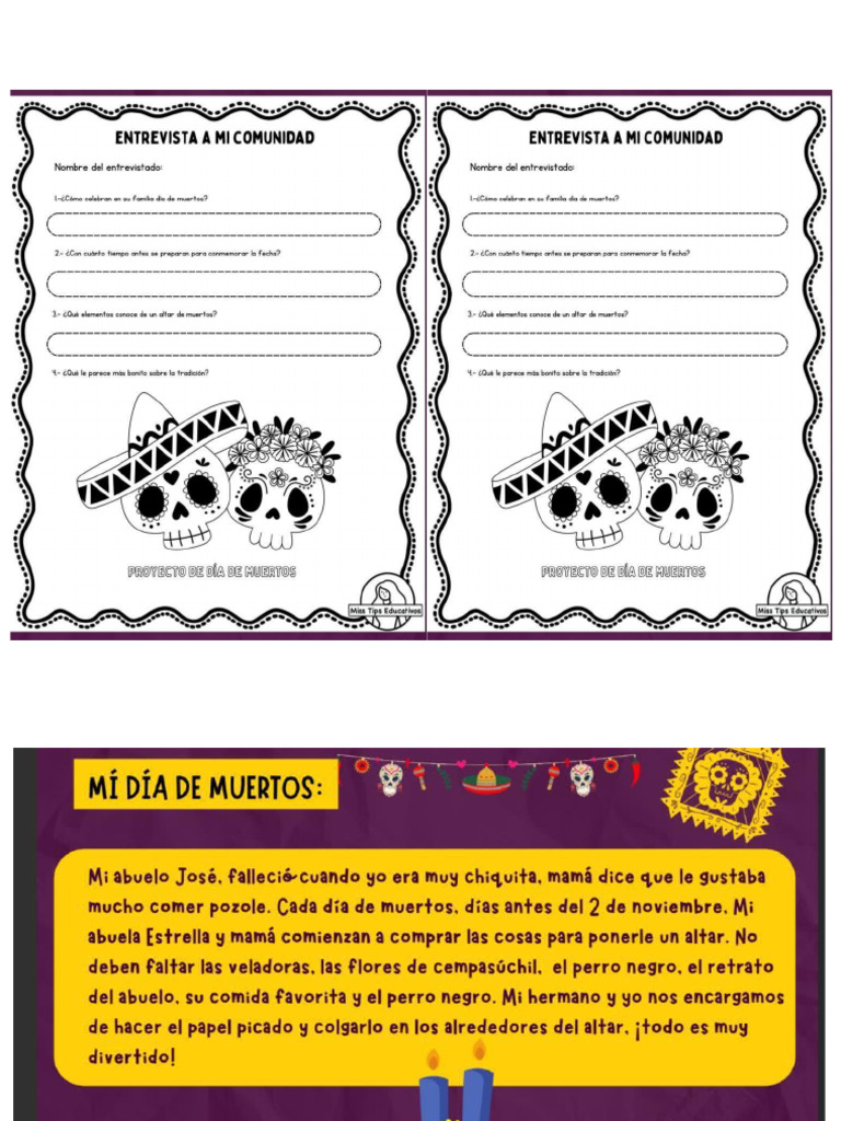 Actividades Del Dia de Muertos | PDF