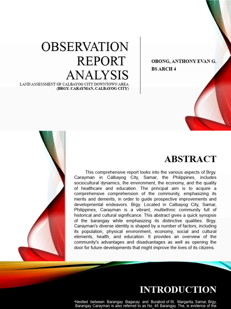 Observation Report | PDF | Agriculture | Recycling